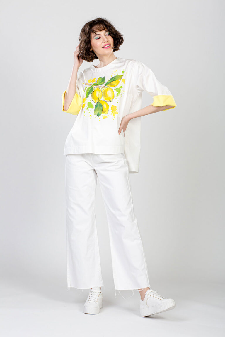 BLUZA PICTATĂ MANUAL "LEMON" ⋆ AnTanTe Design